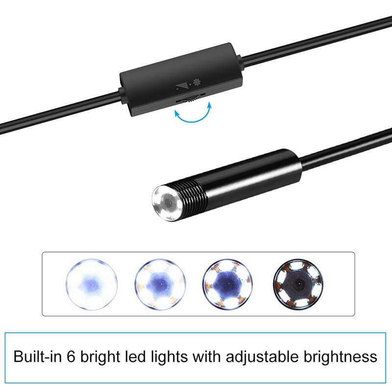 Caméra endoscopique 1200P à double canal, étanche,... – Grandado