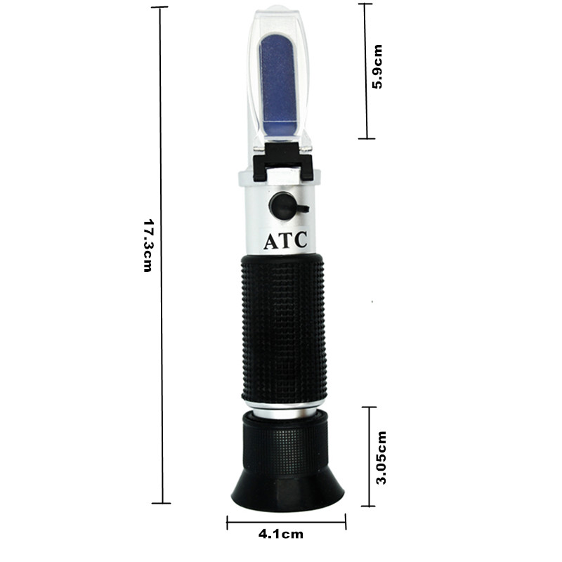 Hand Held Brix Refractometer Tester Meter With ATC... – Vicedeal
