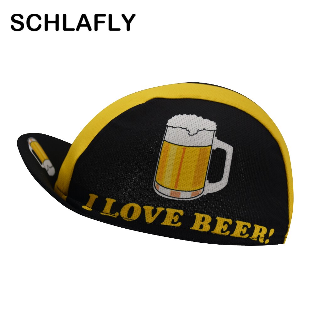 I Iove beer cycling caps yellow black men and wome... – Vicedeal