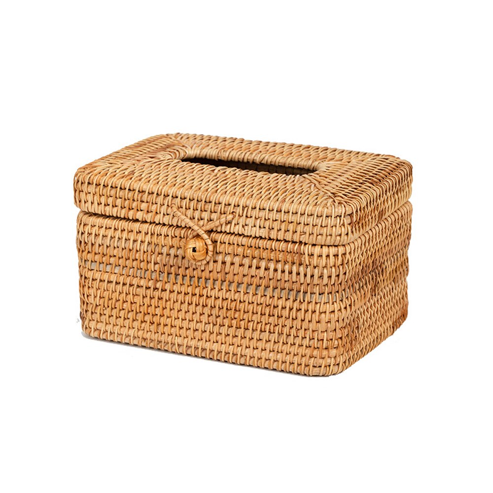 Handmade Rattan Tissue Box Home Drawer Box Vine Ro... – Vicedeal