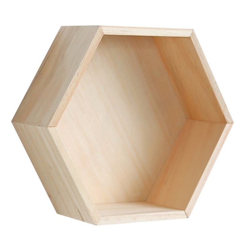 Big Nordic Style Storage Racks Hexagonal Wall Shel... – Vicedeal