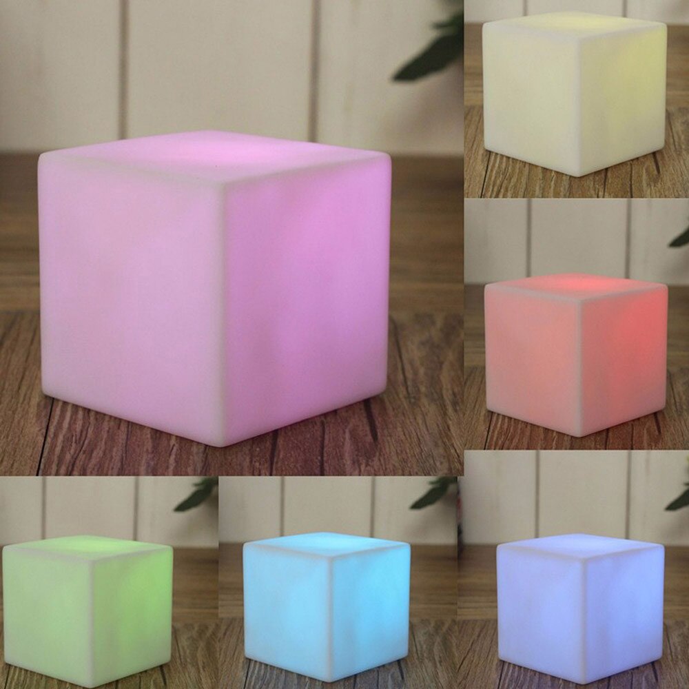 Led Color Changing Mood Cube Night Light Table Lam... – Grandado