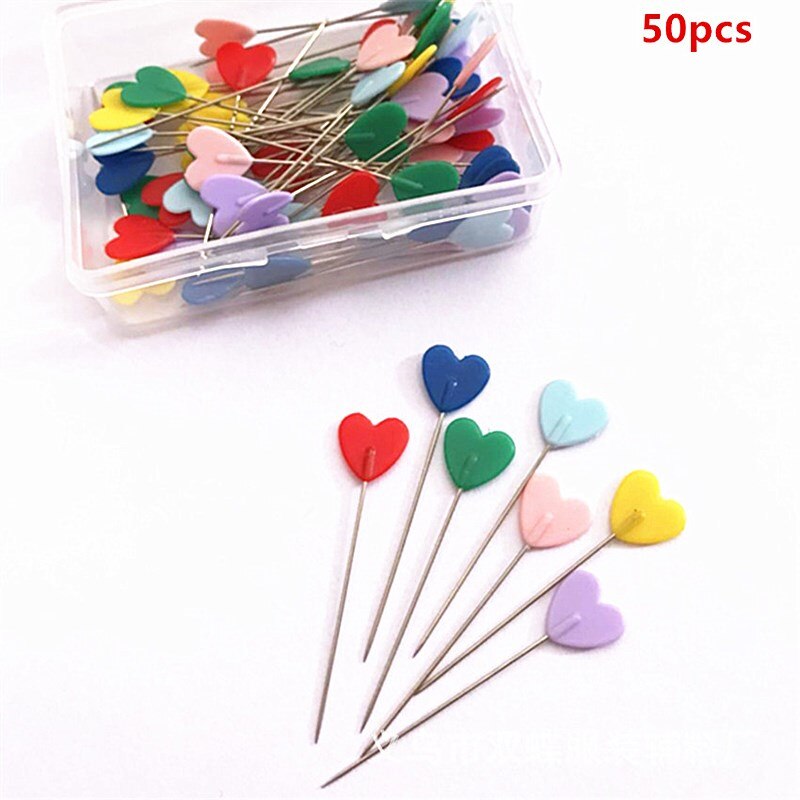 50PCS/Box Flower Sewing Pins Buttons Patchwork Pin... – Vicedeal