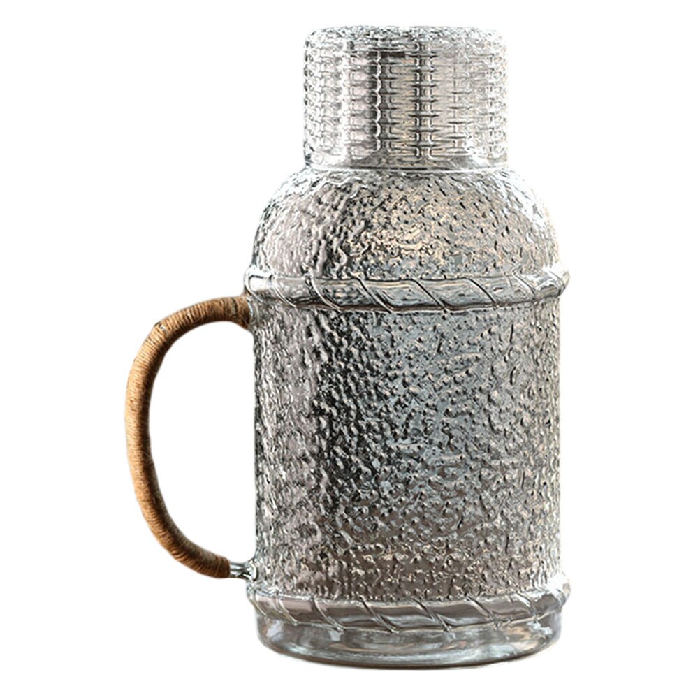1 Set Glass Water Jug with Lid Clear Water Pitcher... – Grandado