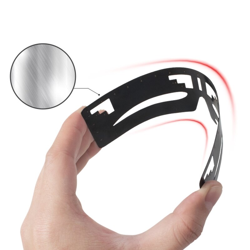 Stainless Steel Eyebrow Balance Ruler Stencils Eye... – Grandado