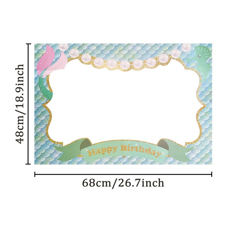 QIJOYJU 1Pcs Paper Little Mermaid Photo Frame Phot... – Grandado