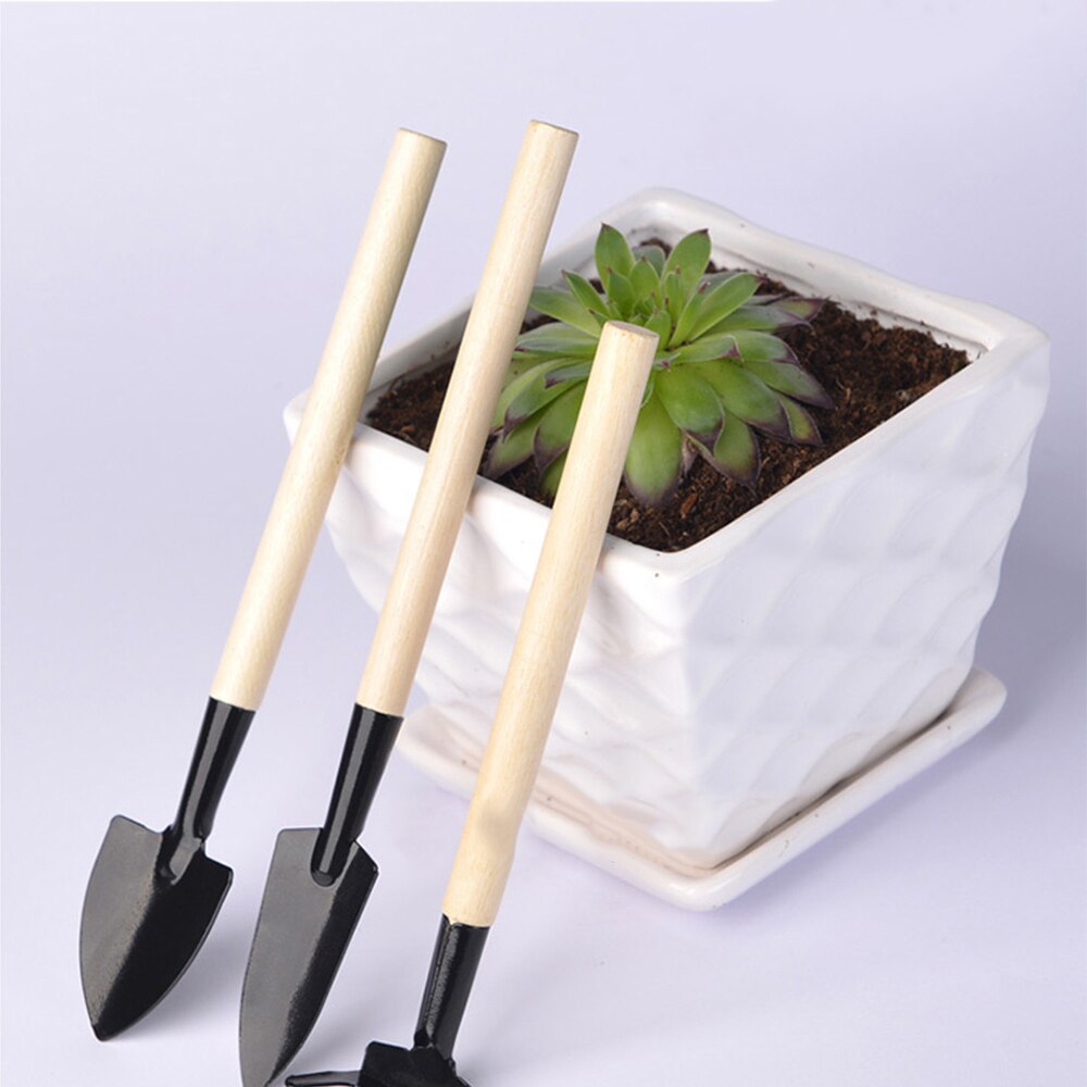 3 PCS Shovel Rake Spade Wood Handle Metal Head Tin... – Vicedeal