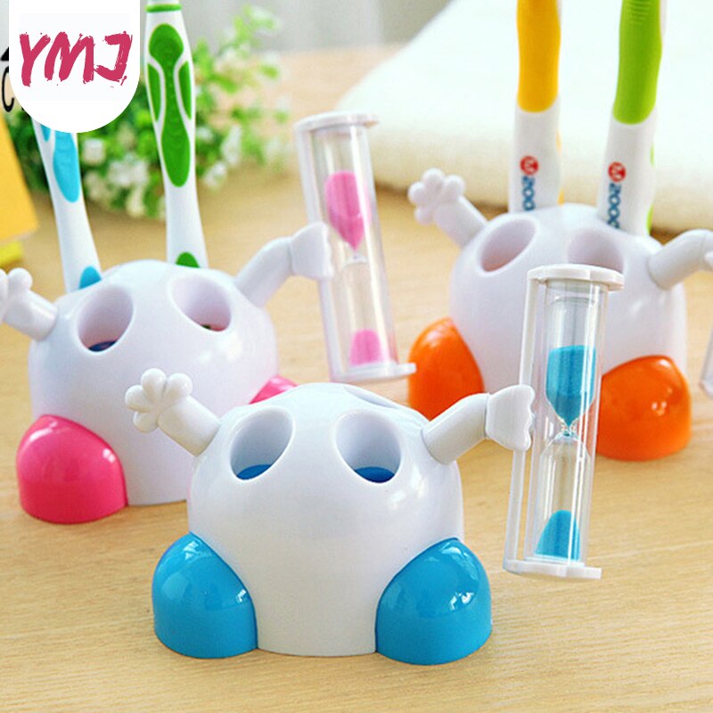 Toothbrush Rack Holder with Sand Timer 3 Minutes C... – Grandado