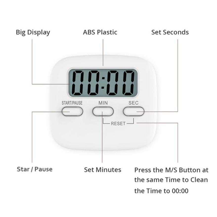 Magnetic LCD Digital Kitchen Countdown Timer Alarm... – Grandado