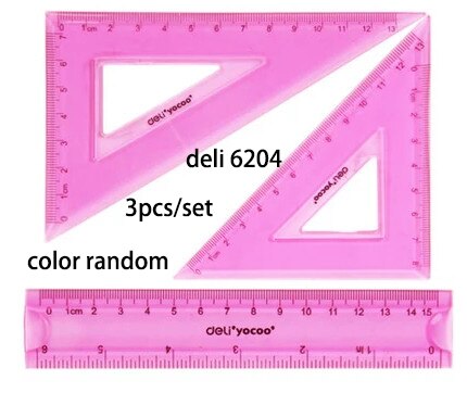 deli 6204 triangular ruler Double scale infinite b... – Grandado