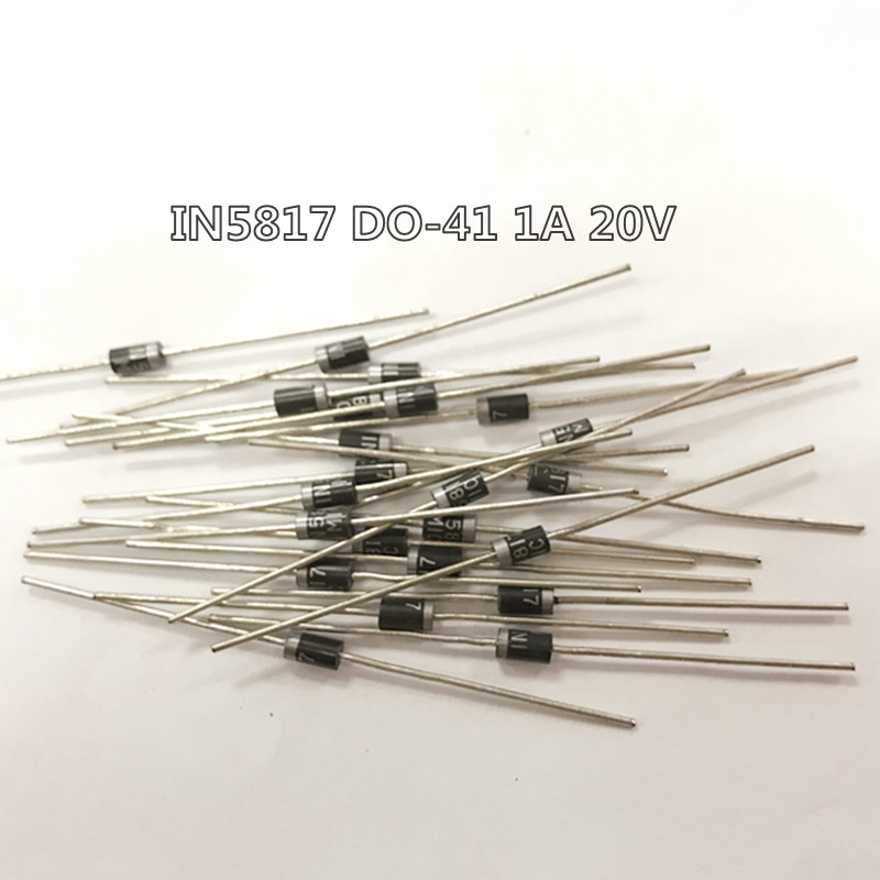 100Pcs IN5817 Doen-41 1A 20V Schottky Diode 1N5817 – Grandado