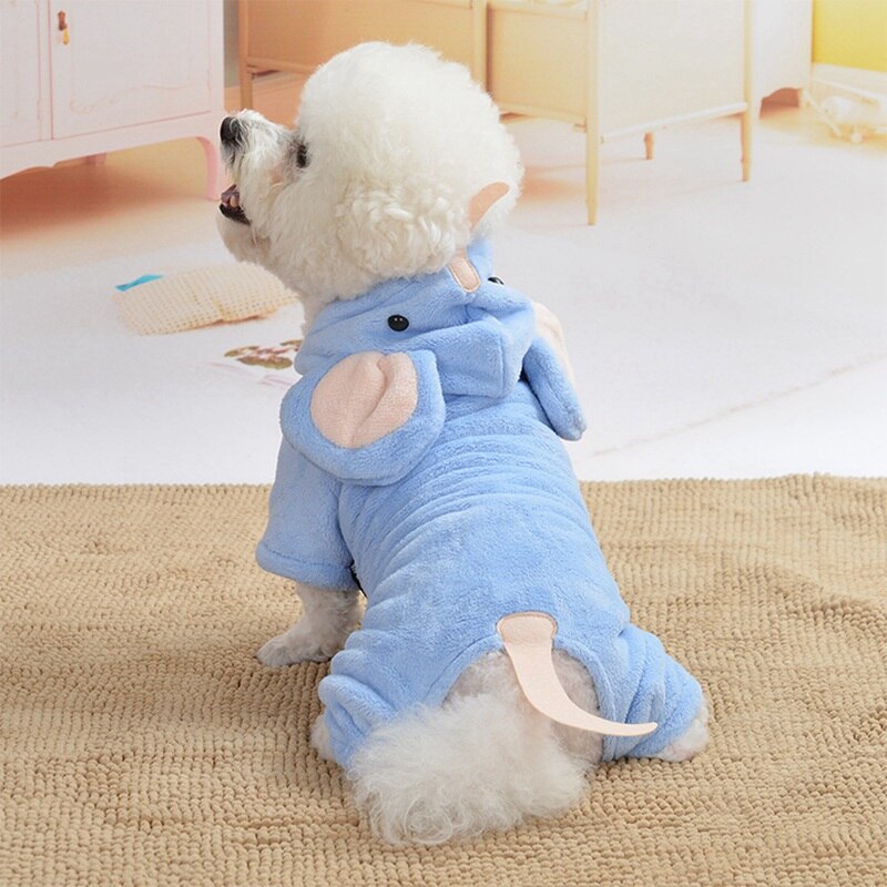 Zachte Leuke Hond Jumpsuit Winter Kleding Kleine P... – Vicedeal