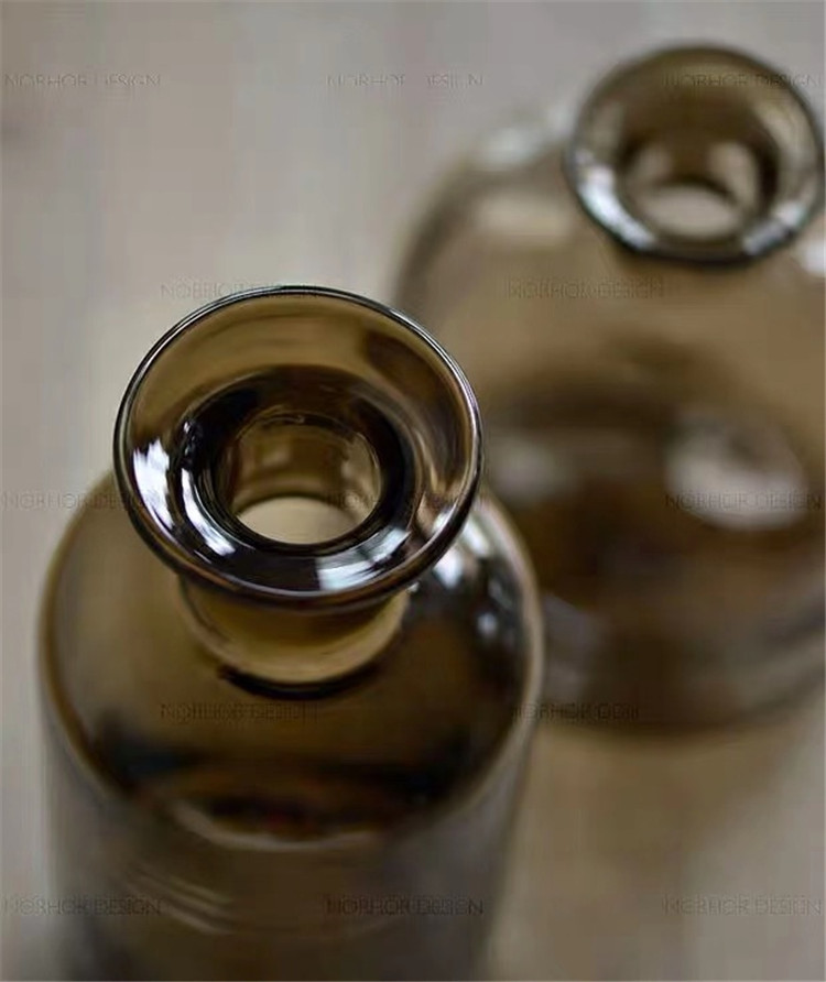 Modern Minimalist Translucent Glass Vase Flower Ar... – Grandado