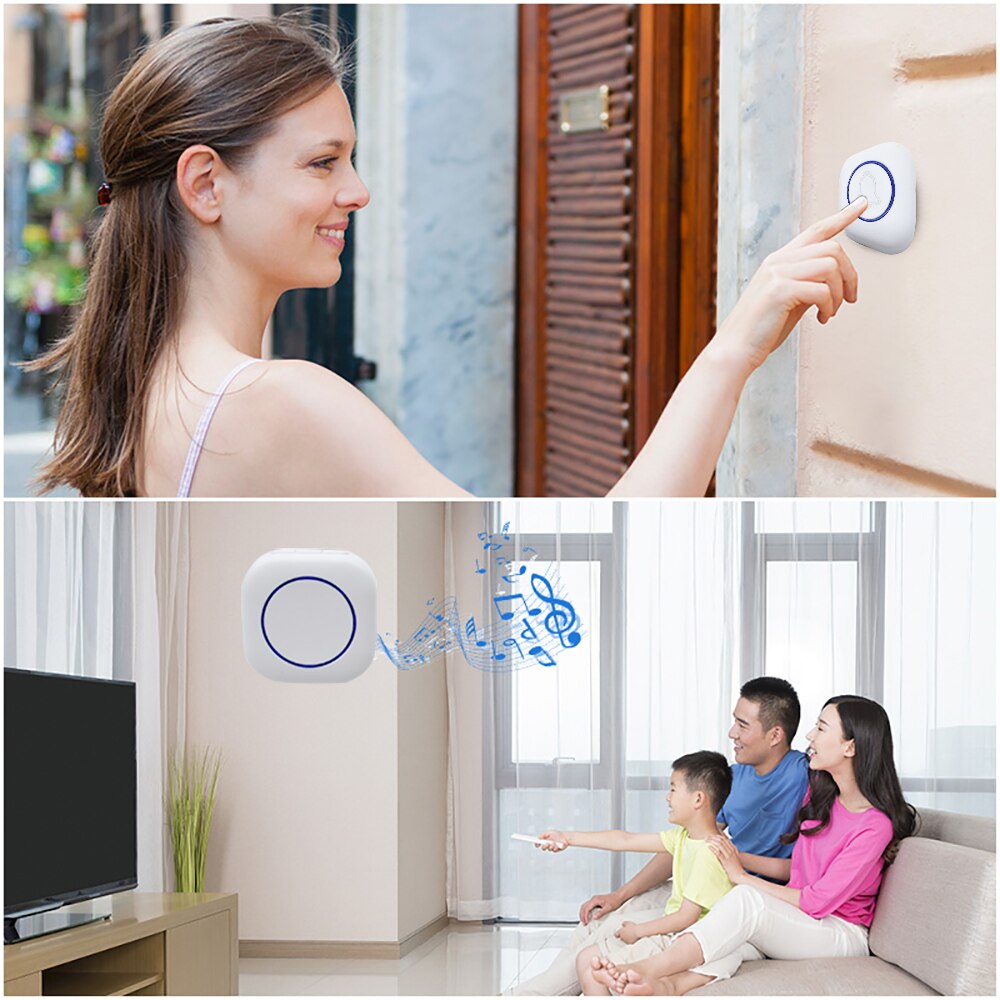 Home Security Welkom Draadloze Deurbel Smart Klokk... – Grandado