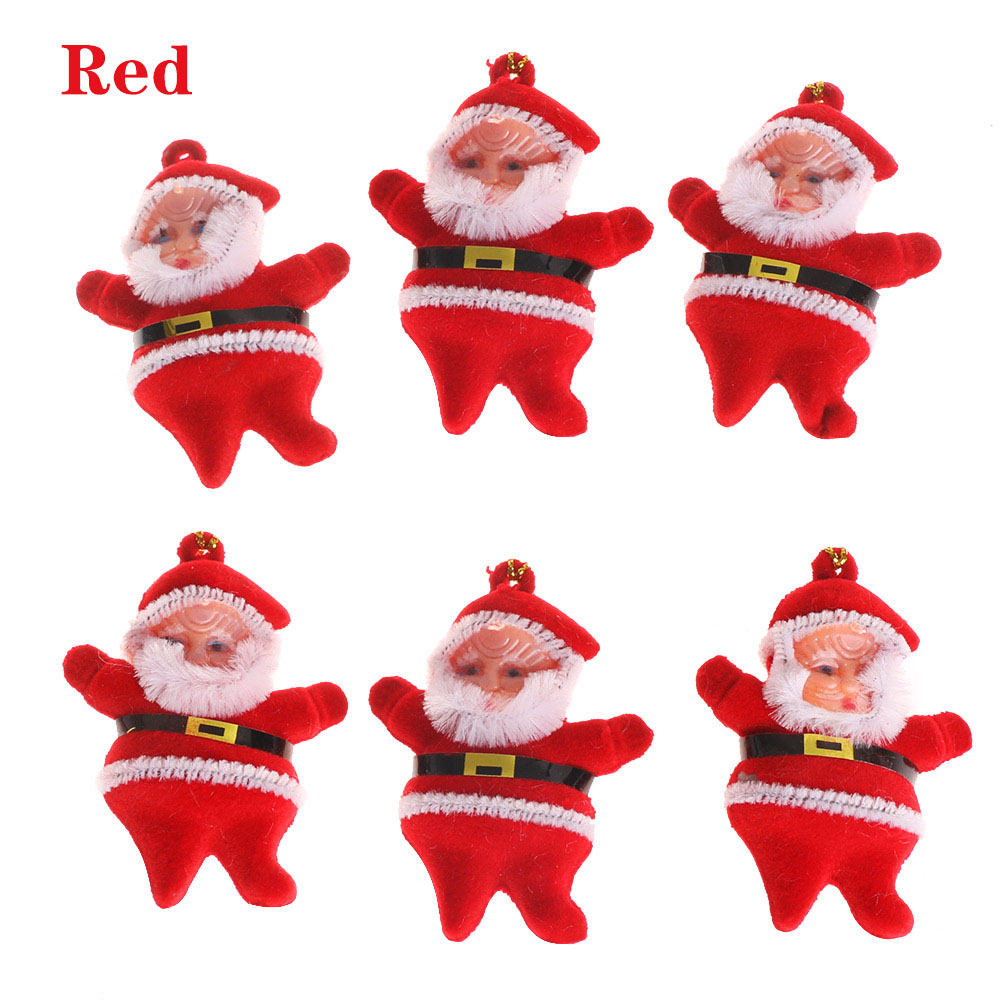 2/6 pcs Christmas Ornaments Multi-Color Santa Clau... – Vicedeal