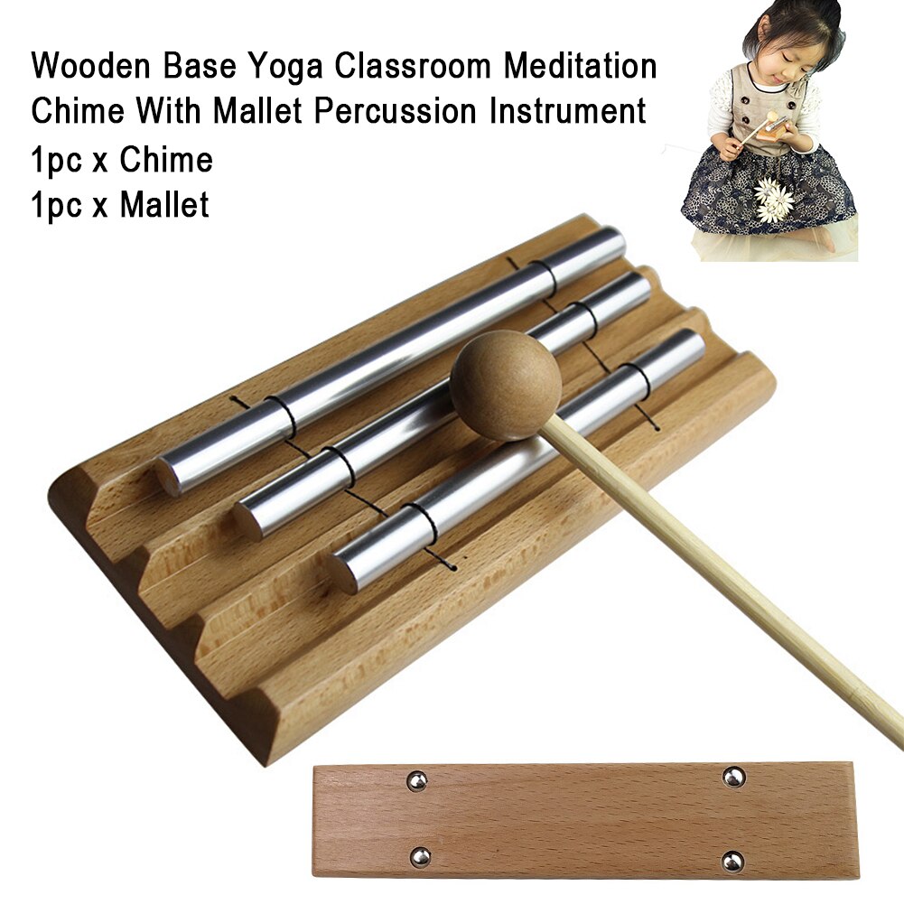 Base en bois prière avec maillet Yoga méditation c... – Grandado
