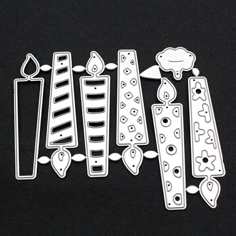 Birthday Candle Metal Cutting Dies Stencil DIY Scr... – Grandado