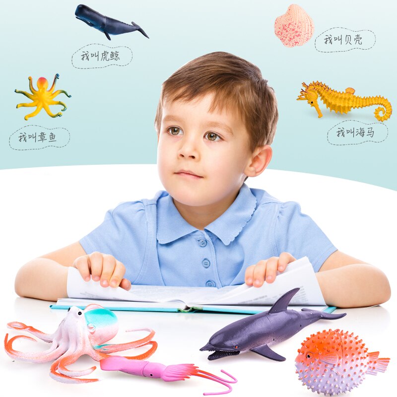 12 / 16 Piece imitation fun marine animal shark do... – Grandado