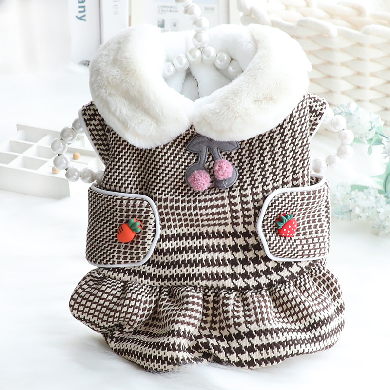 Classics Plaid Dog Dress Pet Clothes For Dogs And ... – Grandado