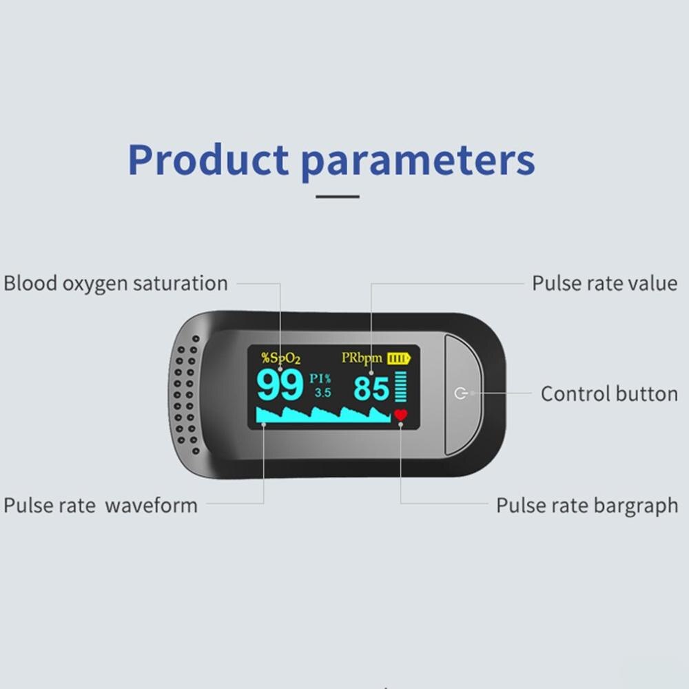 DS103 Portable Fingertip Pulse Oximeter Automatic ... – Grandado