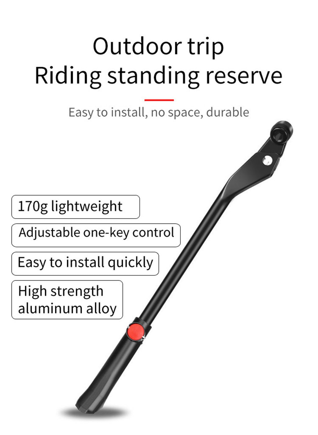 Adjustable Bicycle Kickstand Mountain Bike MTB Alu... – Grandado