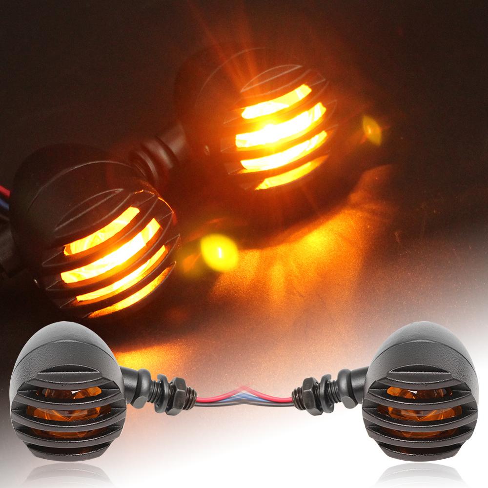 Black Universal Cafe Racer Bobber Motorcycle Turn ... – Vicedeal