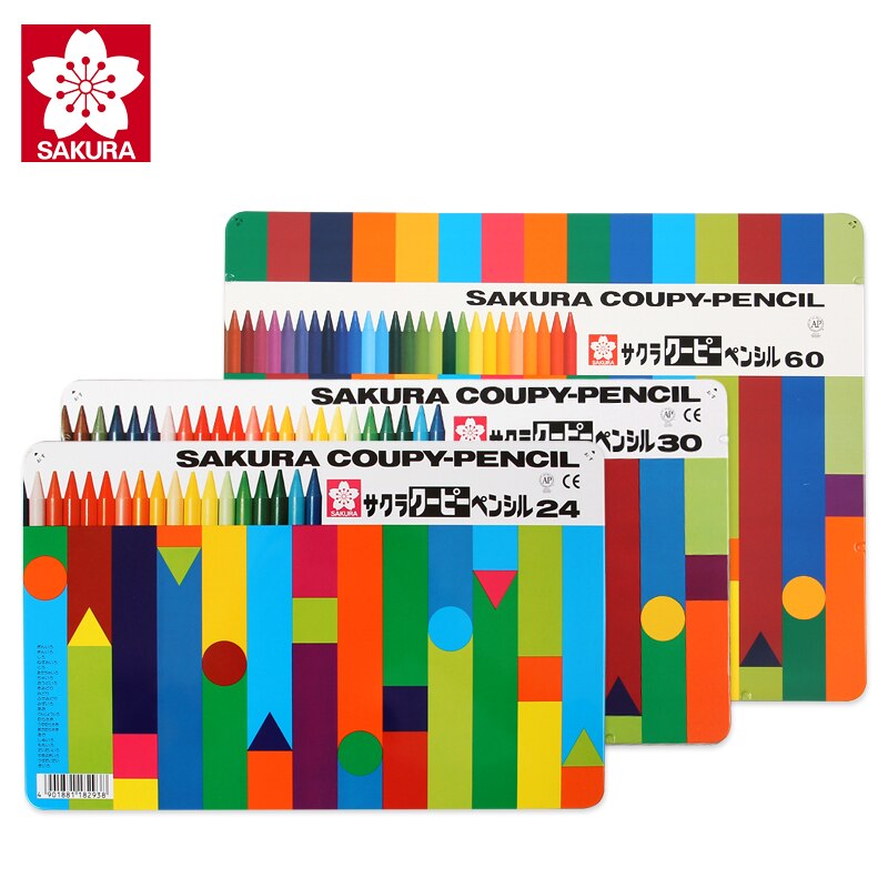 Sakura Cherry Blossoms Plastic Crayon FY 24 Childr... – Grandado