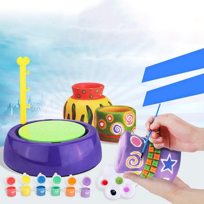 DIY Handmade Ceramic Pottery Machine Kids Craft To... – Vicedeal