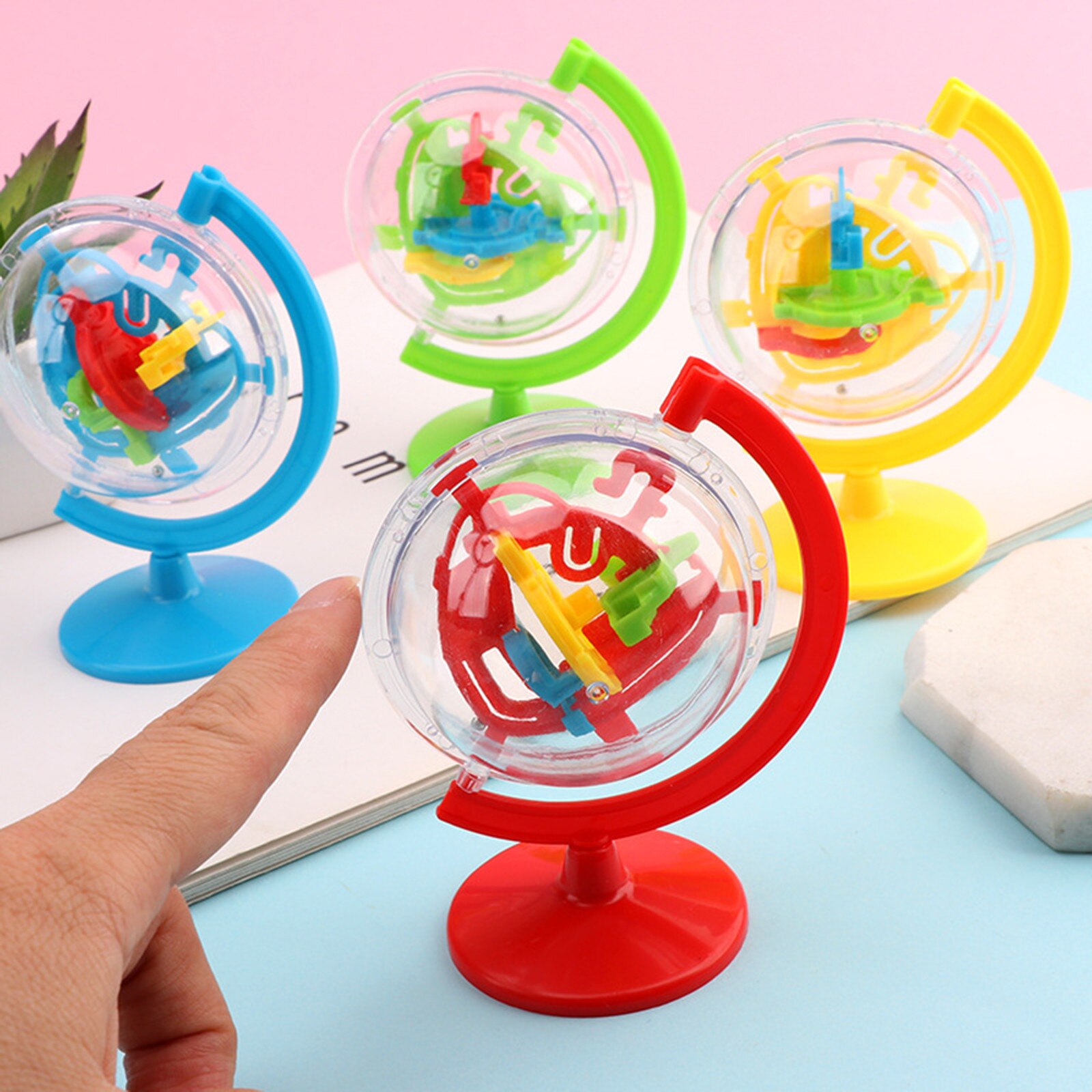Mini Puzzle Ball Maze 3d Puzzle Toy Plastic Fun Ba... – Grandado