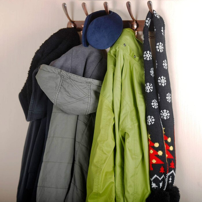 Jas Rack Wall Mounted,5 Tri Haken Voor Opknoping, ... – Grandado