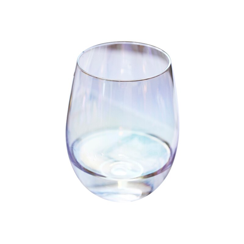 Multi-Color Glass Juice Cup stemless wine glass He... – Vicedeal