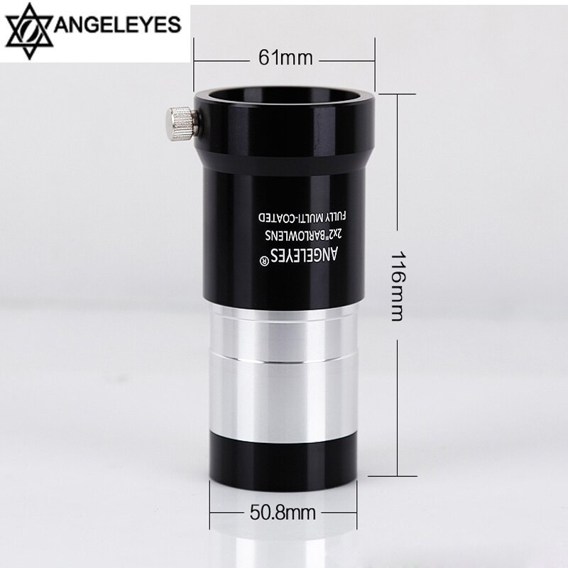 Angeleyes 2 inch 2X barlow eyepice by magnificatio... – Grandado