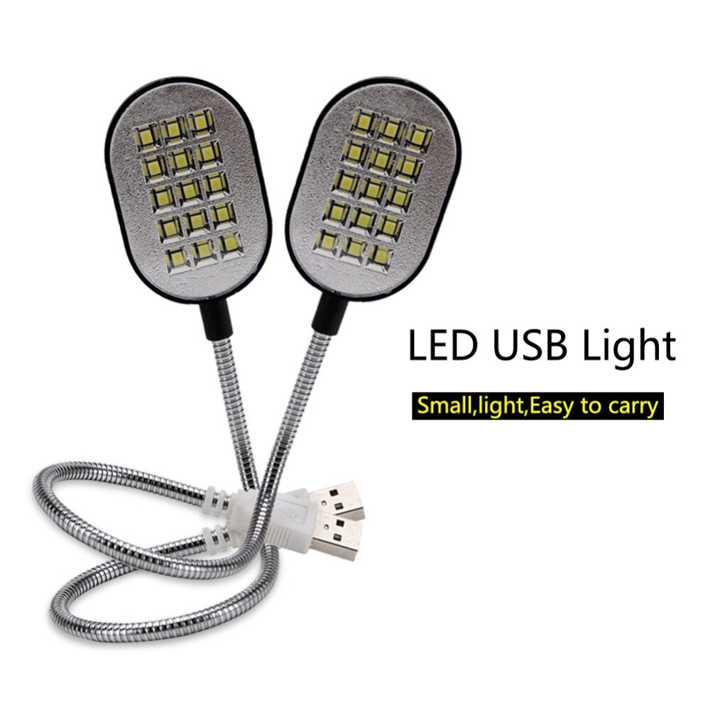 Flexible Bright Cute Mini 15 LED USB Book Light Co... – Vicedeal
