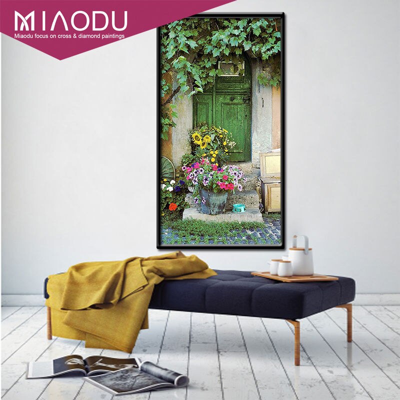 5D Diy Diamant Schilderen Natuurlijke Dorp Landsch... – Grandado