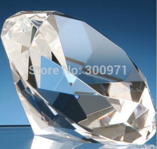 + shining 80mm clear crystal diamond paperweight f... – Grandado