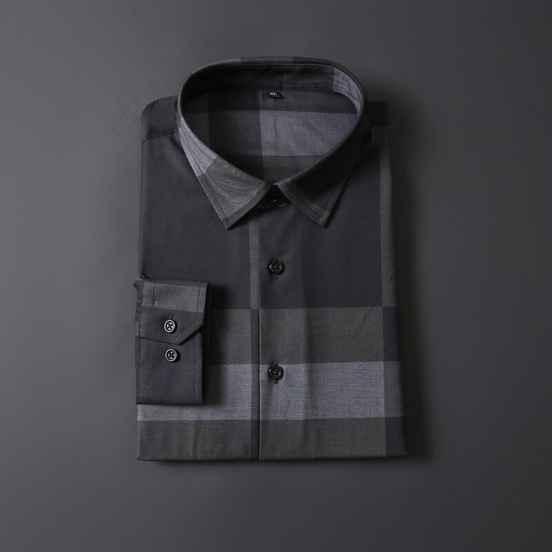 Long-sleeved shirts for men's plus size 7XL busine... – Vicedeal