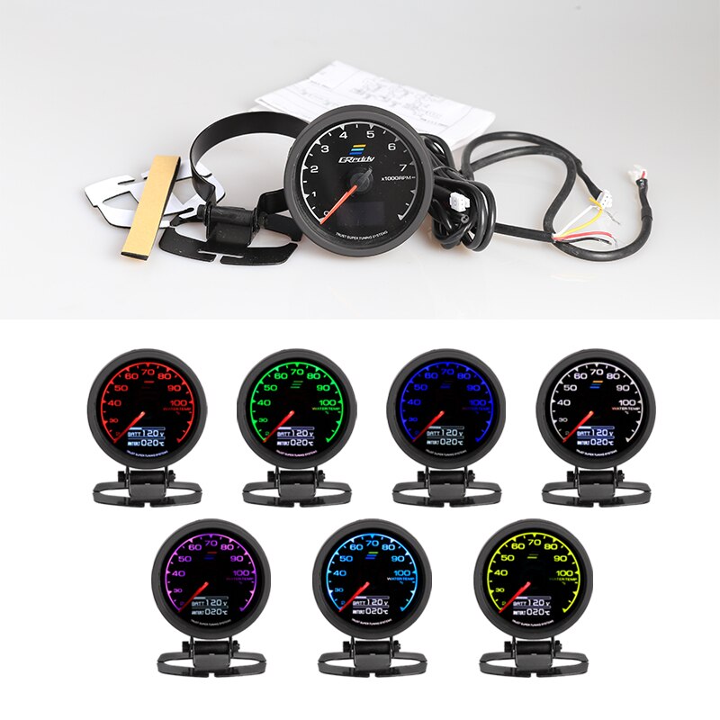 niversal Racing Gauge RPM Tachometer Gauge GReddi ... – Grandado
