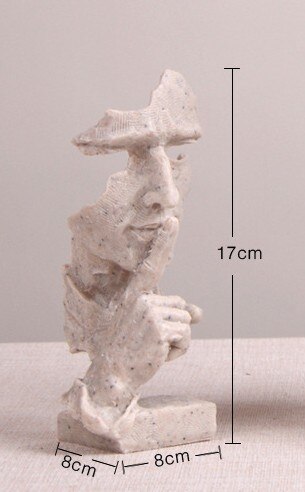 Nordic Silence Is Gold Statue Resin Abstract Sculp... – Grandado