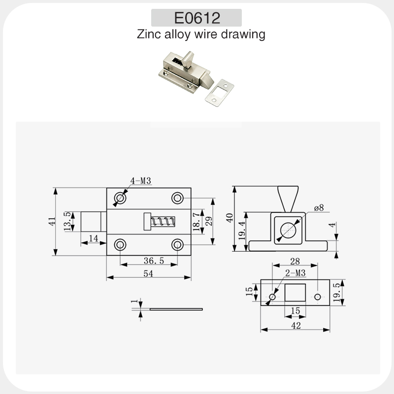 Press-Type Automatic Equipment Self-locking Door l... – Grandado