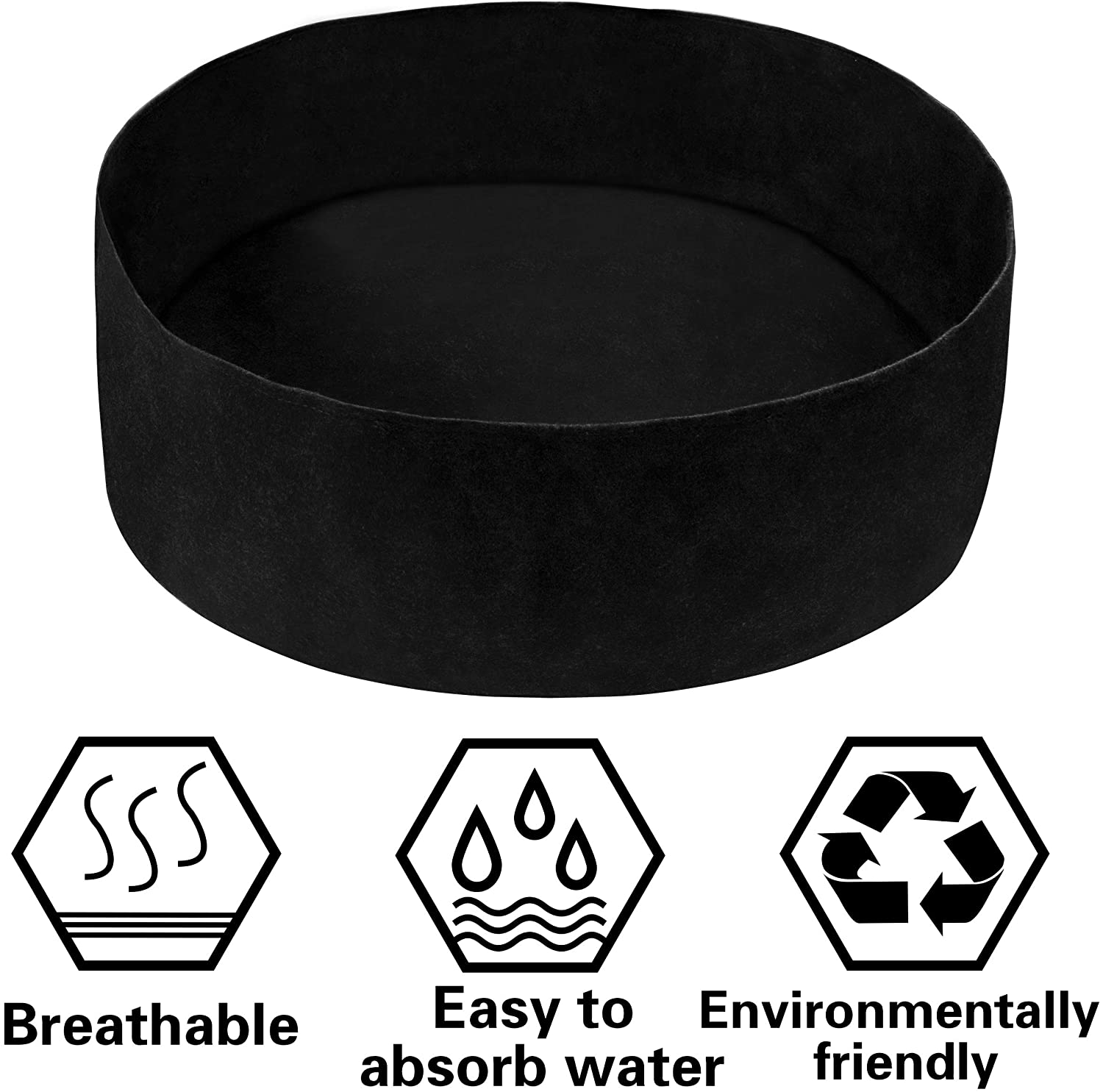 Round Garden Grow Bag Pots Bed,Planting Box Breath... – Grandado