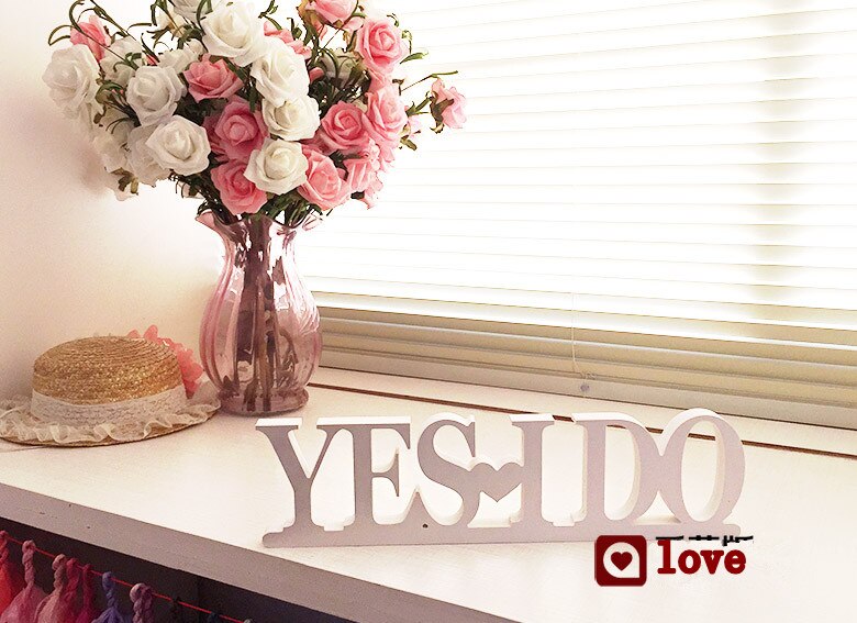 3D Wall Sticker Decoration " Yes I Do"Acrylic Wood... – Grandado
