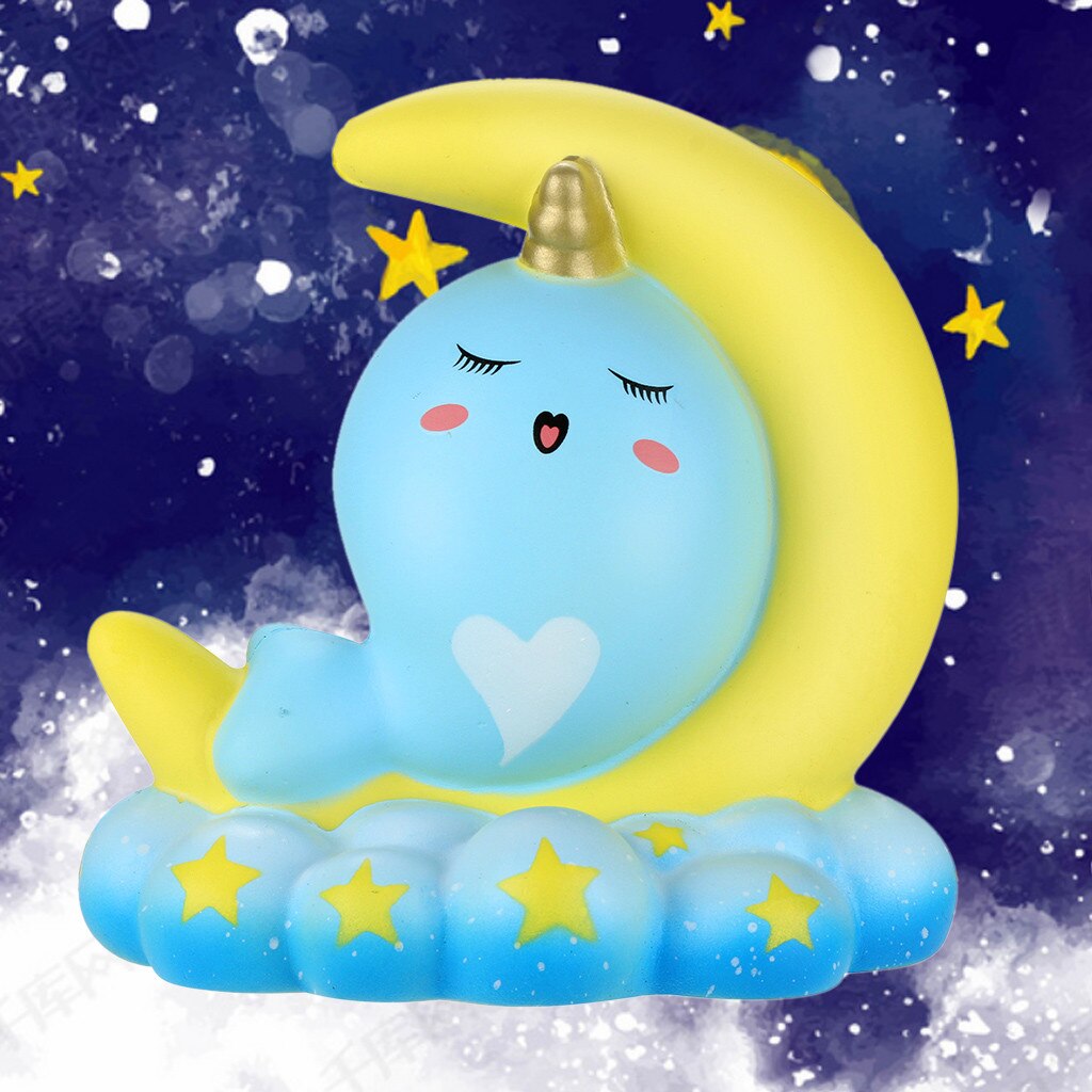 Squishies Adorable Narwhal Moon Slow Rising Fruits... – Vicedeal