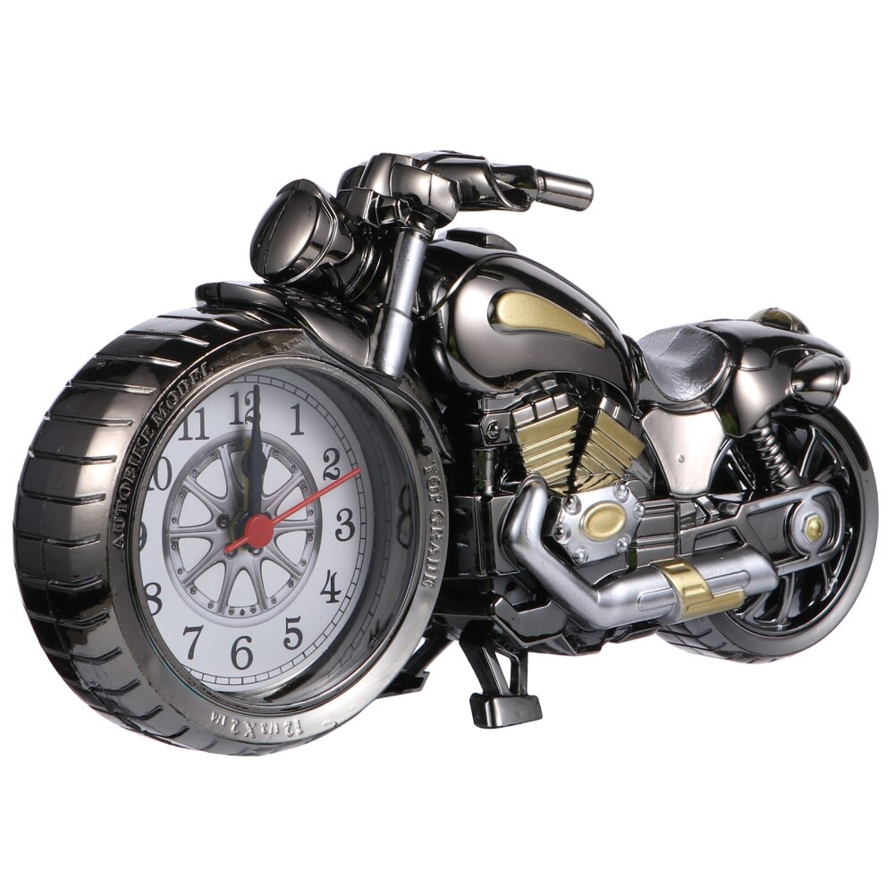 1pc Motorcycle Shape Clock Retro Alarm Clock Home ... – Grandado