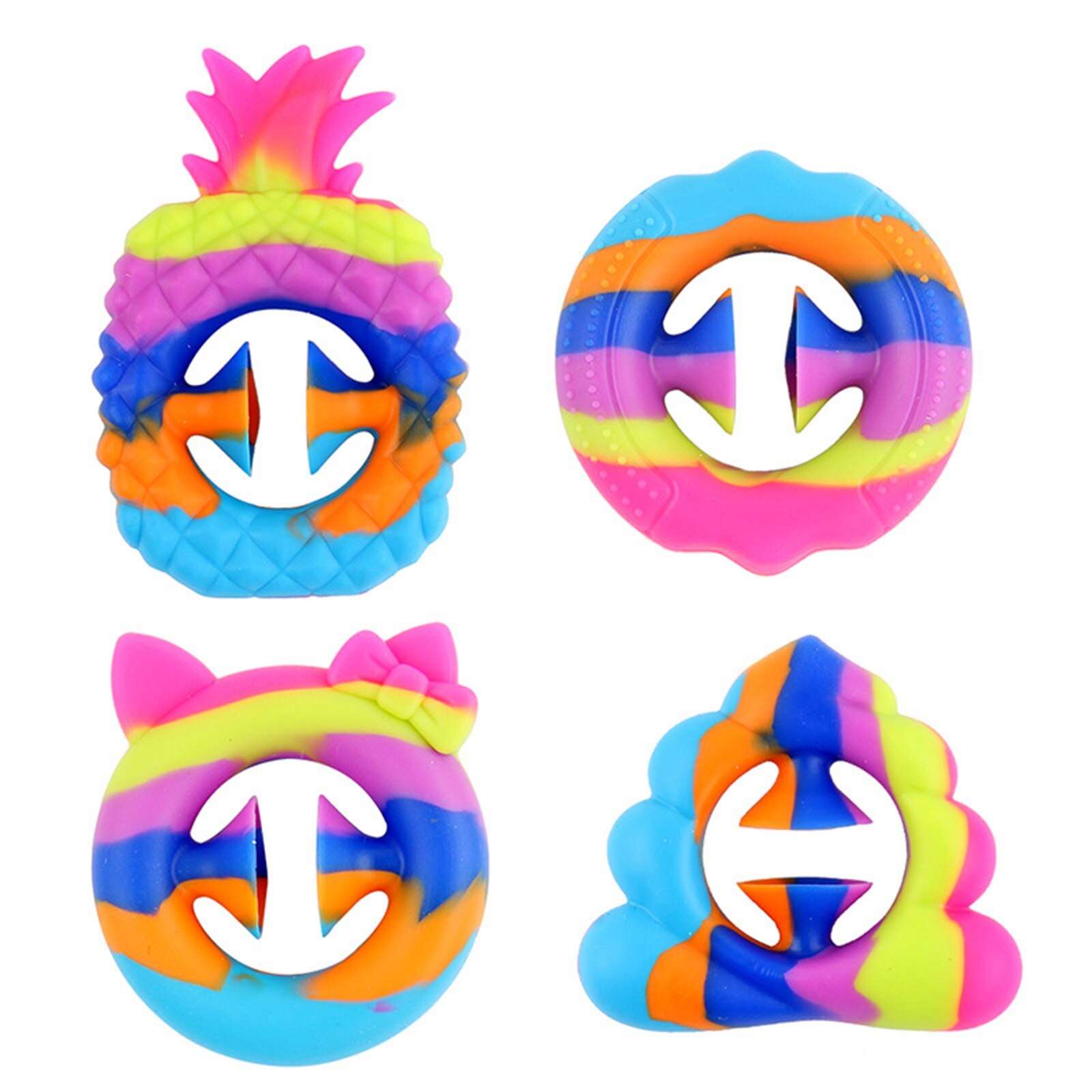 4pcs Simple dimple Snapperz Anti Stress Finger Han... – Vicedeal