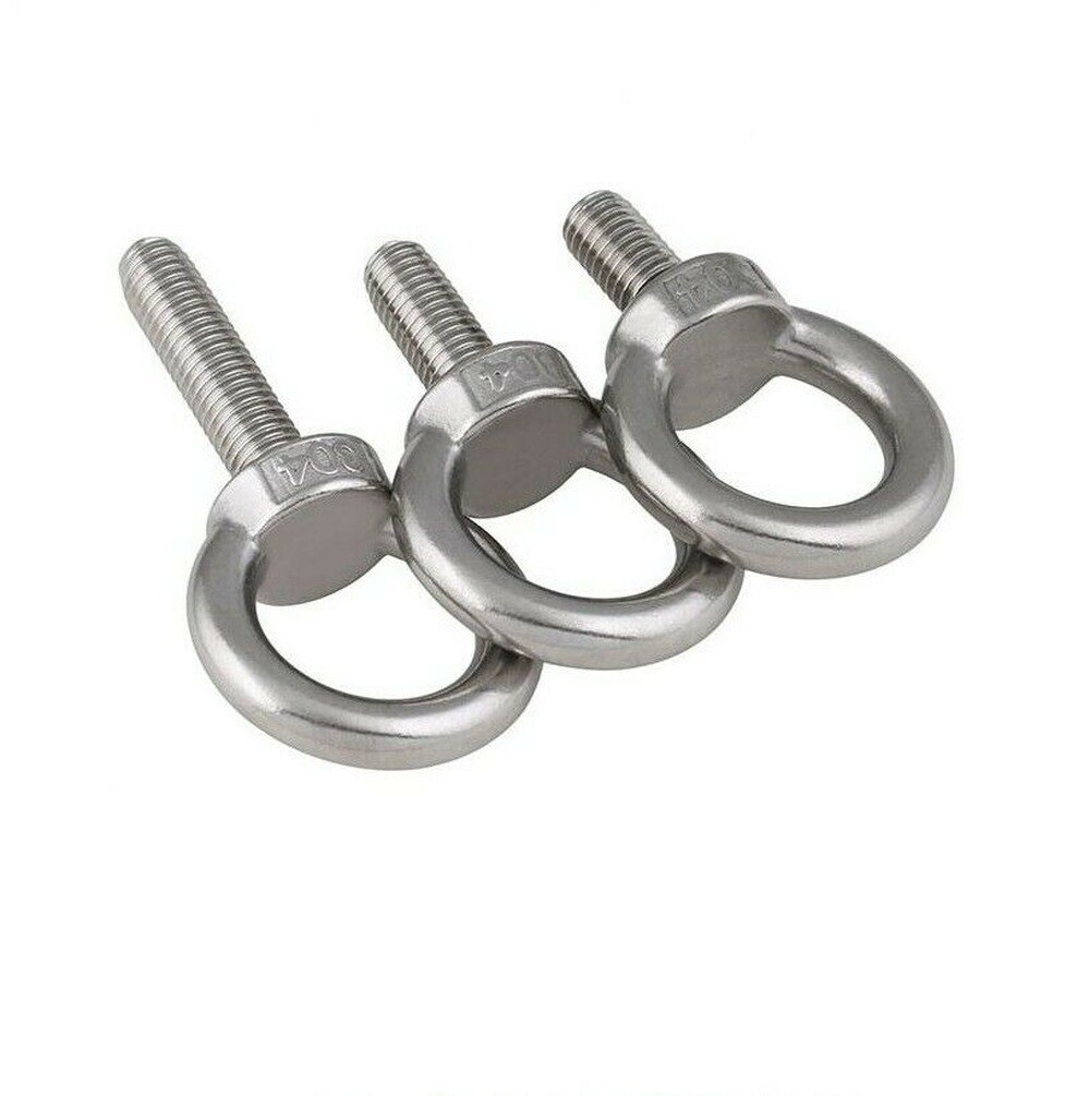 M4 304 stainless steel eye screws extended eye bol... – Grandado