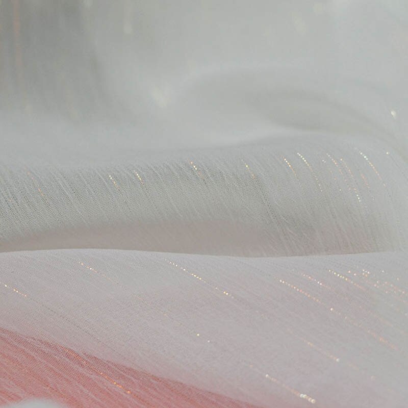 50D chiffon fabric metallic shiny crepe chiffon co... – Grandado
