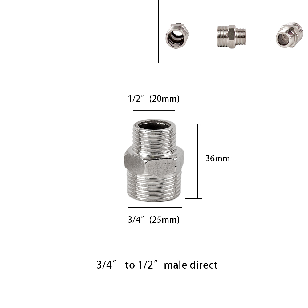 304 Stainless Steel Pipe Fitting Male-Female Threa... – Vicedeal