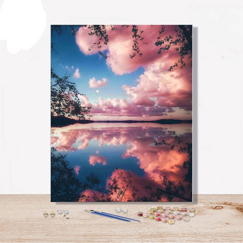 Scenery DIY Painting By Numbers Wall Art Picture D... – Vicedeal