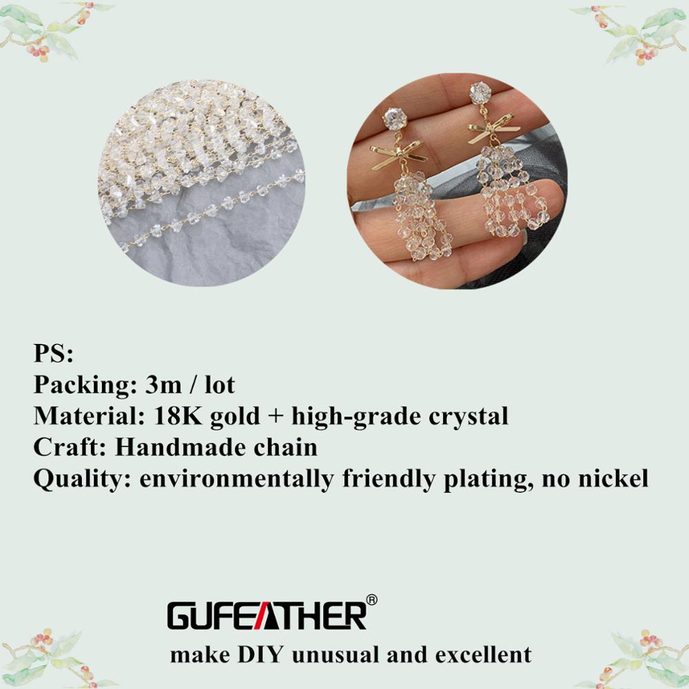 Gufeather M347, Metalen Kraal Ketting, 18K Gouden ... – Grandado