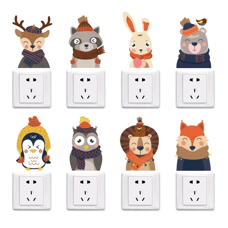 Leuke Uil Schakelaar Stickers Voor Baby Kinderkame... – Grandado